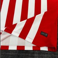 China 100% Polyester Football Team Jersey Tear Resistant Fan Striped Soccer Jersey for sale