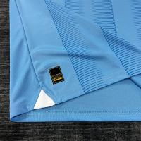 China Blue Twill Football Team Jersey 100% Polyester Fiber Fan Durable for sale