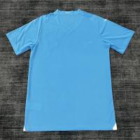 China Blue Twill Football Team Jersey 100% Polyester Fiber Fan Durable for sale