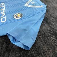 China Blue Twill Football Team Jersey 100% Polyester Fiber Fan Durable for sale