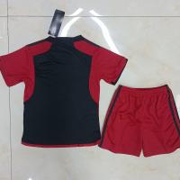 China Red Kids Soccer Jerseys Custom Name Football Shirts for sale