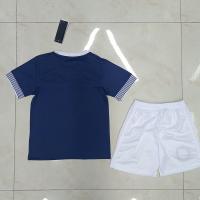 China Polyester Fabric  Kids Soccer Jerseys Royal Blue Football Jersey Commemorative Edition for sale