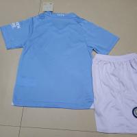 China Premium Kids Soccer Jerseys Custom Name Football Blue Jersey for sale