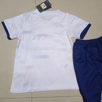 China Kids Football White Jersey Custom Name Premium Fabric Jersey for sale