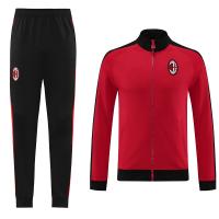 China Red Soccer Team Tracksuits Set Polyester Football Training Set for sale