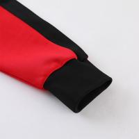 China Red Soccer Team Tracksuits Set Polyester Football Training Set for sale