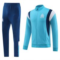 China Sky Blue Soccer Team Tracksuits Polyester Football World Cup Track Suit for sale