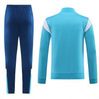 China Sky Blue Soccer Team Tracksuits Polyester Football World Cup Track Suit for sale