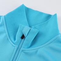 China Sky Blue Soccer Team Tracksuits Polyester Football World Cup Track Suit for sale