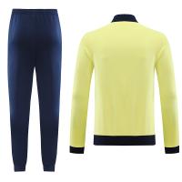 China Yellow Quick Dry Football Jersey Tracksuit Polyester Soccer Training Suit for sale