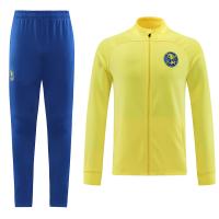 China Custom Yellow Youth Football Team Tracksuits Soccer Training Shirt for sale