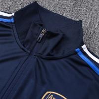 China Twill Football Training Tracksuit Royal Blue Polyester Football Training Wear for sale