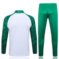 China Green White Football Training Tracksuit Training Kit Set for sale