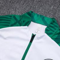 China Green White Football Training Tracksuit Training Kit Set for sale