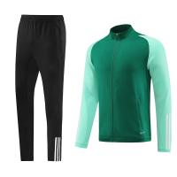 China Green Football Training Tracksuit AJ07 Jacket Set for sale