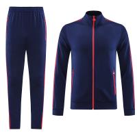 China OEM ODM Soccer Football Training Tracksuit Royal Blue Jacket Set for sale