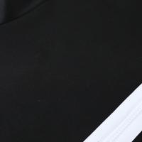 China Training Retro Football Tracksuits Black Full Zip Soccer Training Set for sale