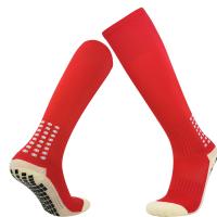 China Costomizabale Team long football grip socks Premium Fabric Football Socks Anti Slip for sale