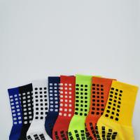 China Crew Length Soccer Grip Socks Adult Customized Black Grip Socks Soccer for sale