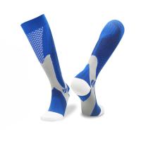 China Polyester Long Soccer Grip Socks Knee High Soccer Socks Reducing Muscle Vibration for sale