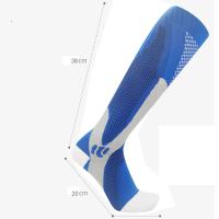 China Polyester Long Soccer Grip Socks Knee High Soccer Socks Reducing Muscle Vibration for sale