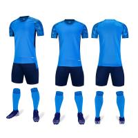 China Plain Blank Football Uniform Polyester Plain Jerseys Football Jersey 11 Set for sale