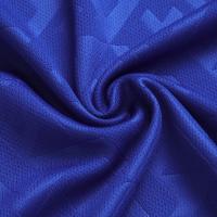 China Casual Custom Plain Soccer Jerseys Breathable Blue White Orange Football Jersey Set for sale
