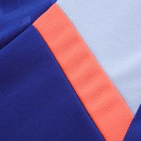 China Casual Custom Plain Soccer Jerseys Breathable Blue White Orange Football Jersey Set for sale
