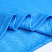 China Men Blue Plain Soccer Jersey Football Uniform Set Breathable Quick Drying for sale