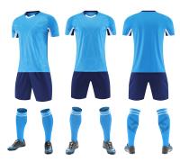 China Casual Training Plain Soccer Jerseys Sublimated Soccer Uniforms Set Short Sleeve for sale