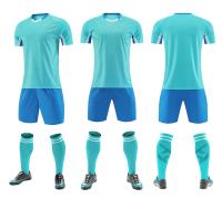 China Casual Training Plain Soccer Jerseys Sublimated Soccer Uniforms Set Short Sleeve for sale