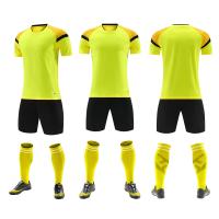 China Customization Plain Red Soccer Jersey Plain Full Set Soccer Uniforms for sale