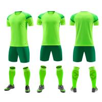 China Customization Plain Red Soccer Jersey Plain Full Set Soccer Uniforms for sale