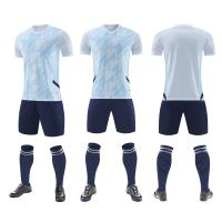 China Casual Training Blank Soccer Uniforms Short Sleeve Plain Football Jersey All Set for sale
