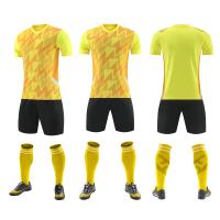China Casual Training Blank Soccer Uniforms Short Sleeve Plain Football Jersey All Set for sale