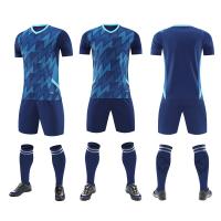 China Casual Training Blank Soccer Uniforms Short Sleeve Plain Football Jersey All Set for sale