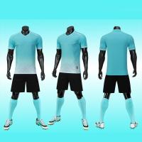 China Breathable Soccer Jersey Team Set Premium Fabric Plain Soccer Jersey for sale