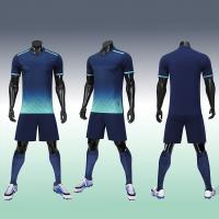 China Breathable Soccer Jersey Team Set Premium Fabric Plain Soccer Jersey for sale