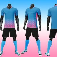 China Premium Fabric Lightweight Plain Soccer Jerseys Breathable Football Jersey Set For Team for sale