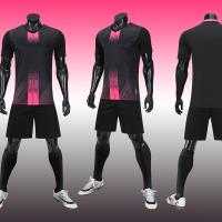 China Optional Color Plain Soccer Jersey Premium Fabric Breathable Football Dress Full Set for sale