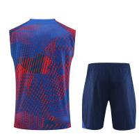 China Polyester Football Training Chest Vest Cutting Edge Blue Red Mens Football Vest for sale
