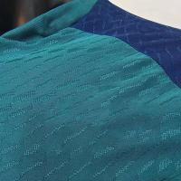 China 100% Polyester Fabric Custom Team Jersey Twill/Plain Pattern Teal Color for sale