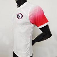 China 100% Polyester Custom Football Jersey 140-145gsm White Soccer Jersey for sale