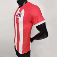 China Custom Quick Dry Red Retro Soccer Jersey Team Training Wear Football Kits for sale