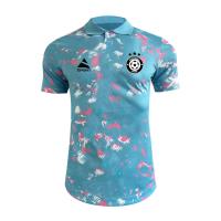 China Plain Polyester Breathable Mens Football Jersey Soccer Uniforms Sets Black/Pink/ Blue for sale