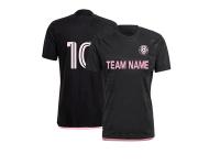 China Black Contest Training Custom Football Jerseys Men'S Soccer Uniforms Twill/Plain Pattern for sale