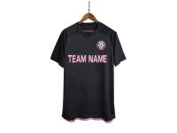 China Black Contest Training Custom Football Jerseys Men'S Soccer Uniforms Twill/Plain Pattern for sale