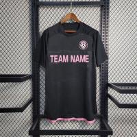 China Black Contest Training Custom Football Jerseys Men'S Soccer Uniforms Twill/Plain Pattern for sale