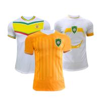 China Durable Africa Cup Player Version Jersey Permeable Orange Yellow White Color for sale