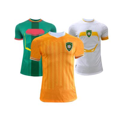 China 100% Polyester Football Jerseys Durable Permeable With Jacquard Dot Stripe Pattern for sale